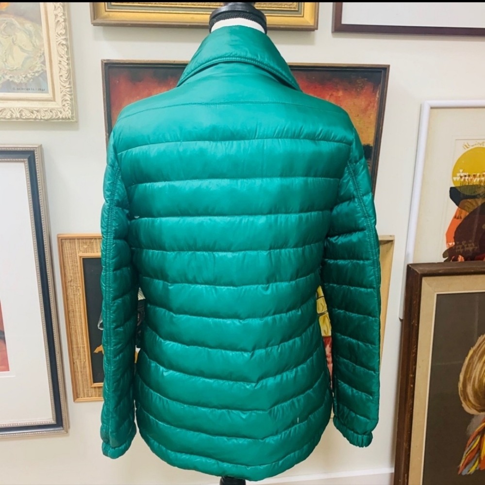 Escada Emerald Green Quilted Down Jacket - Gem